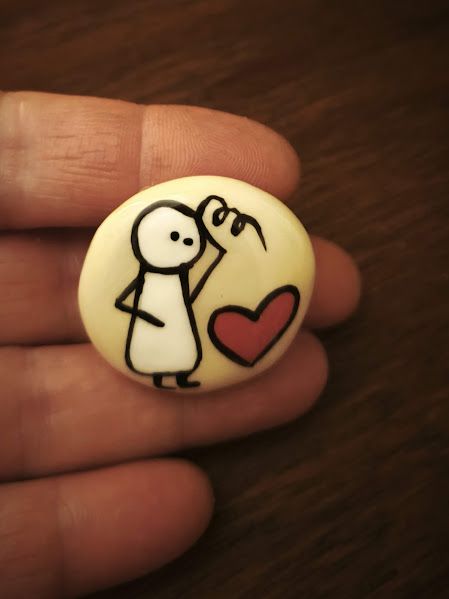 Bisous de poche : amour par Poterie Mélodie | Kwaz'Art