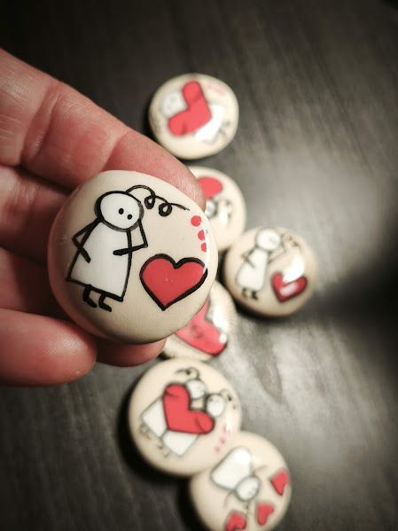 Bisous de poche : amour par Poterie Mélodie | Kwaz'Art
