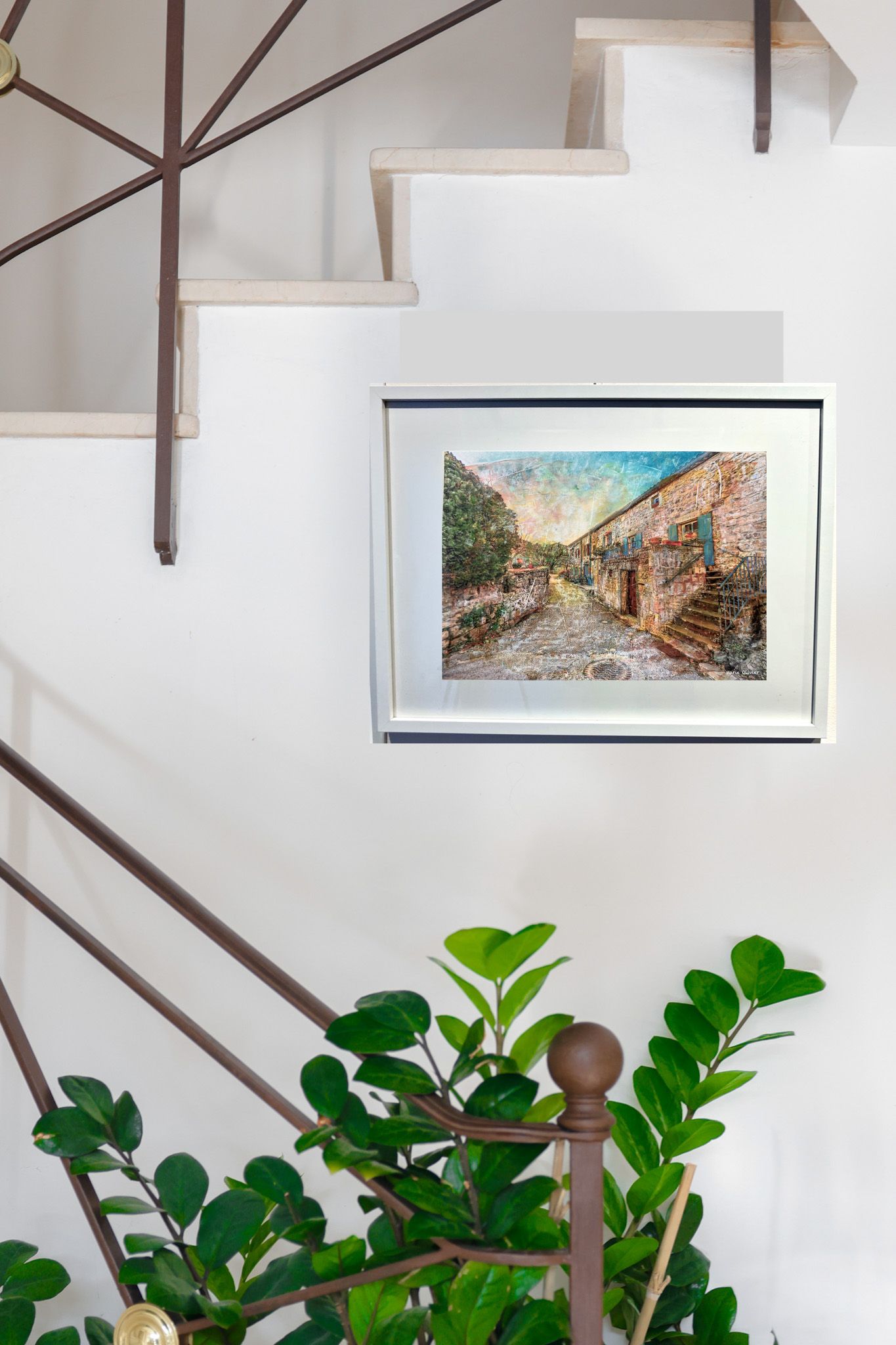 Ailhon, village d'Ardèche par Marie Olivier | Kwaz'Art
