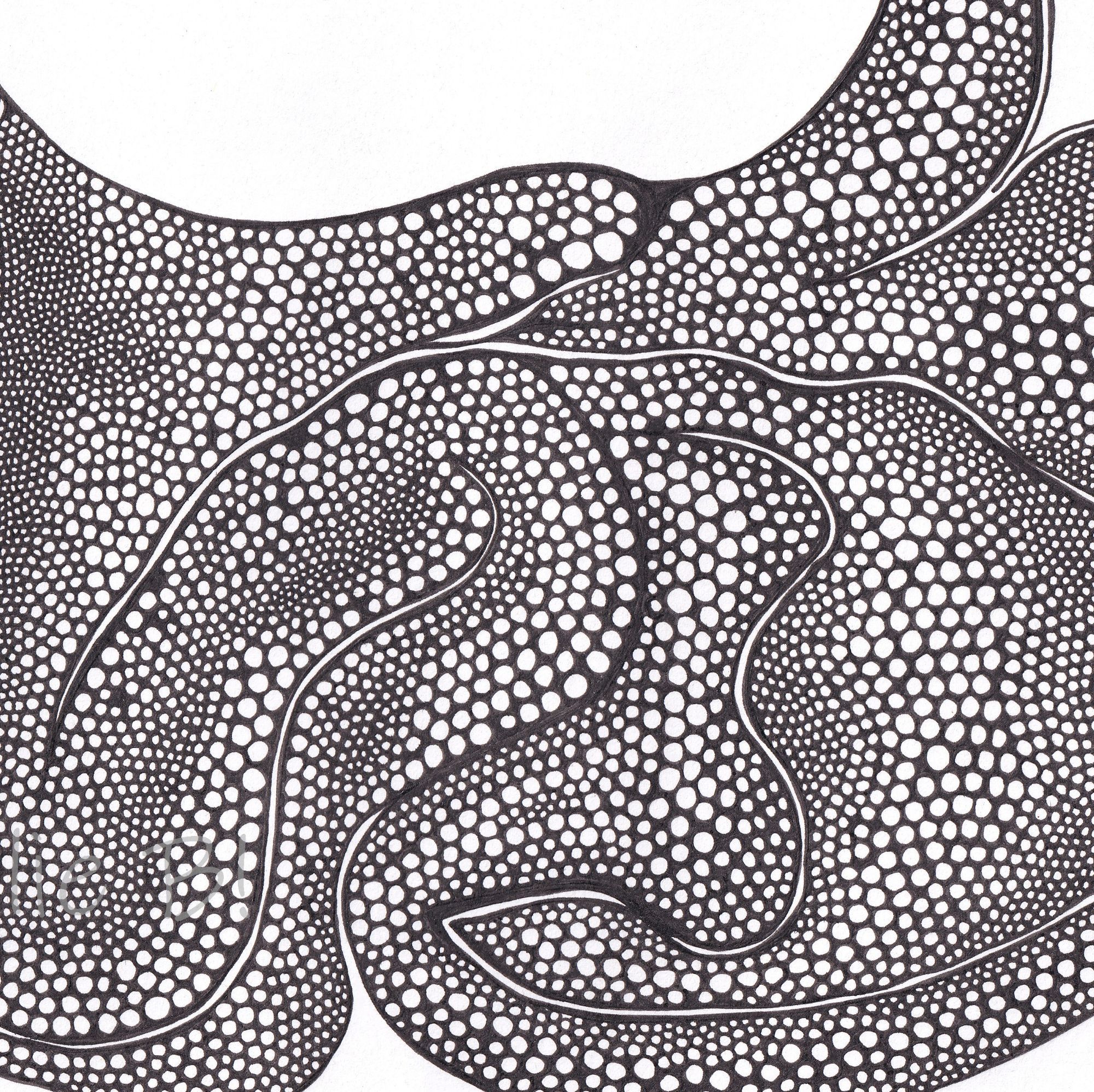 Cerveau bulles, dessin au stylo par Émilie B! | Kwaz'Art